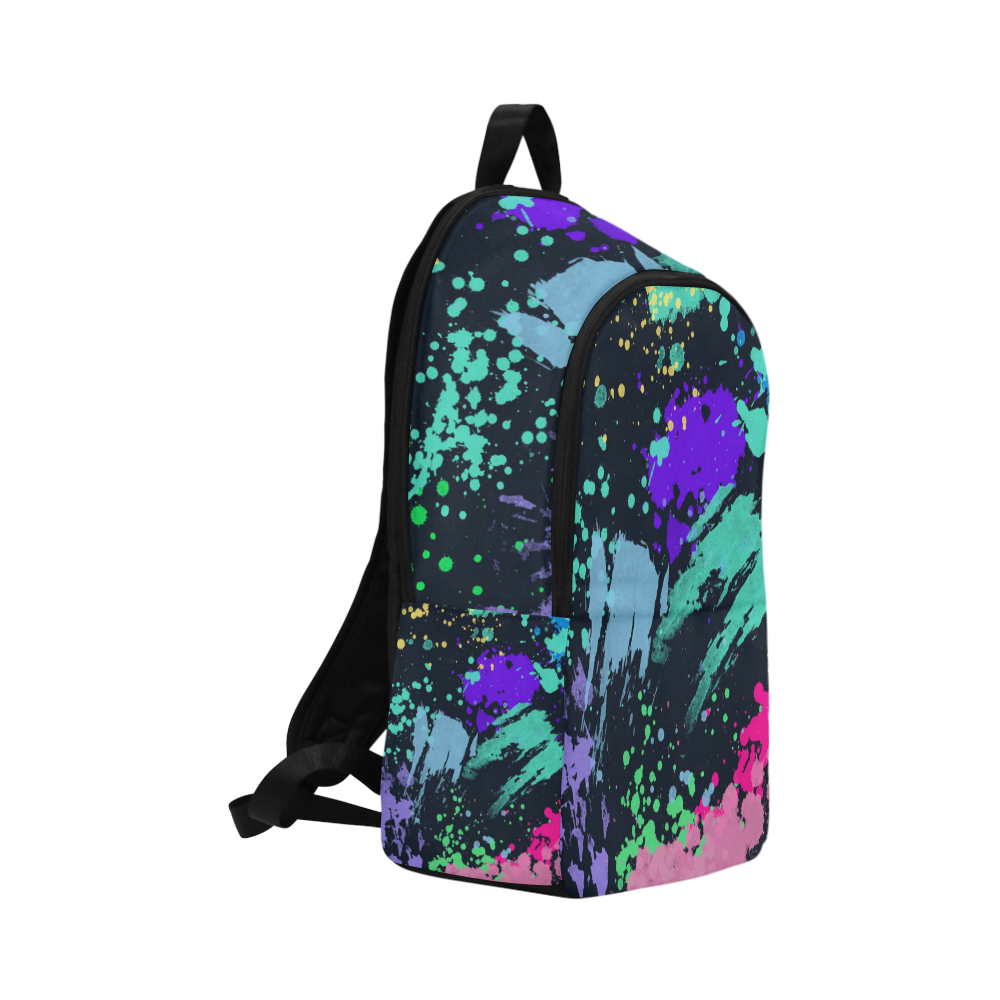Crazy Splatter Pattern Fabric Backpack for Adult (Model 1659) | ID ...