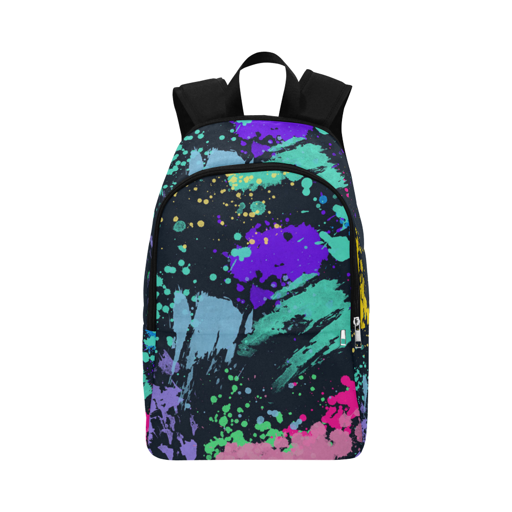 Crazy Splatter Pattern Fabric Backpack for Adult (Model 1659) | ID ...